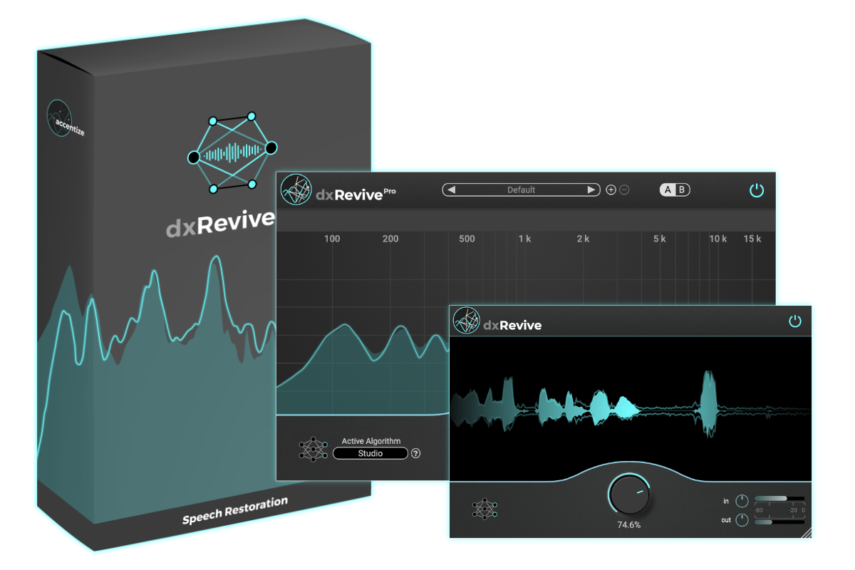 Accentize dxRevive - AI Speech Restoration Audio Plugin