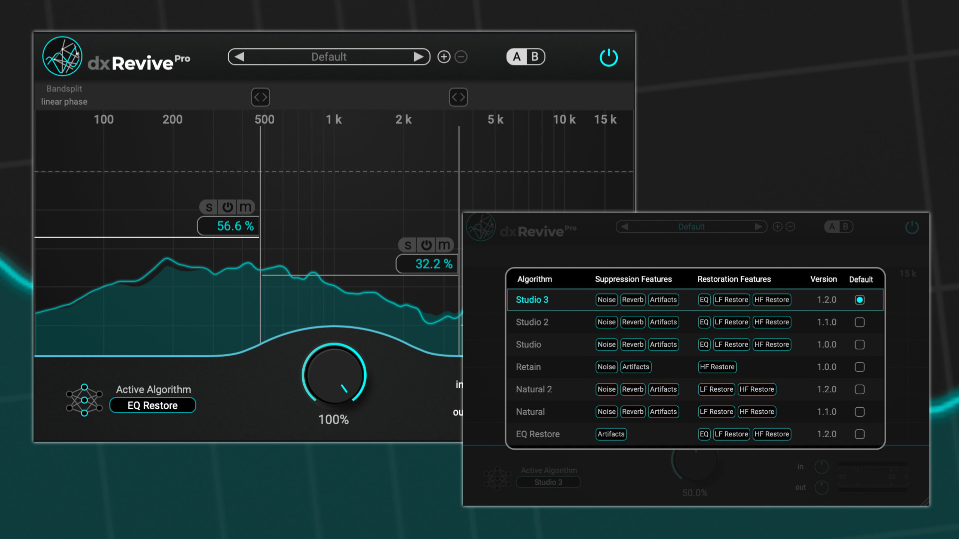 Introducing Three New Algorithms with dxRevive Pro Version 1.2.0 - Accentize